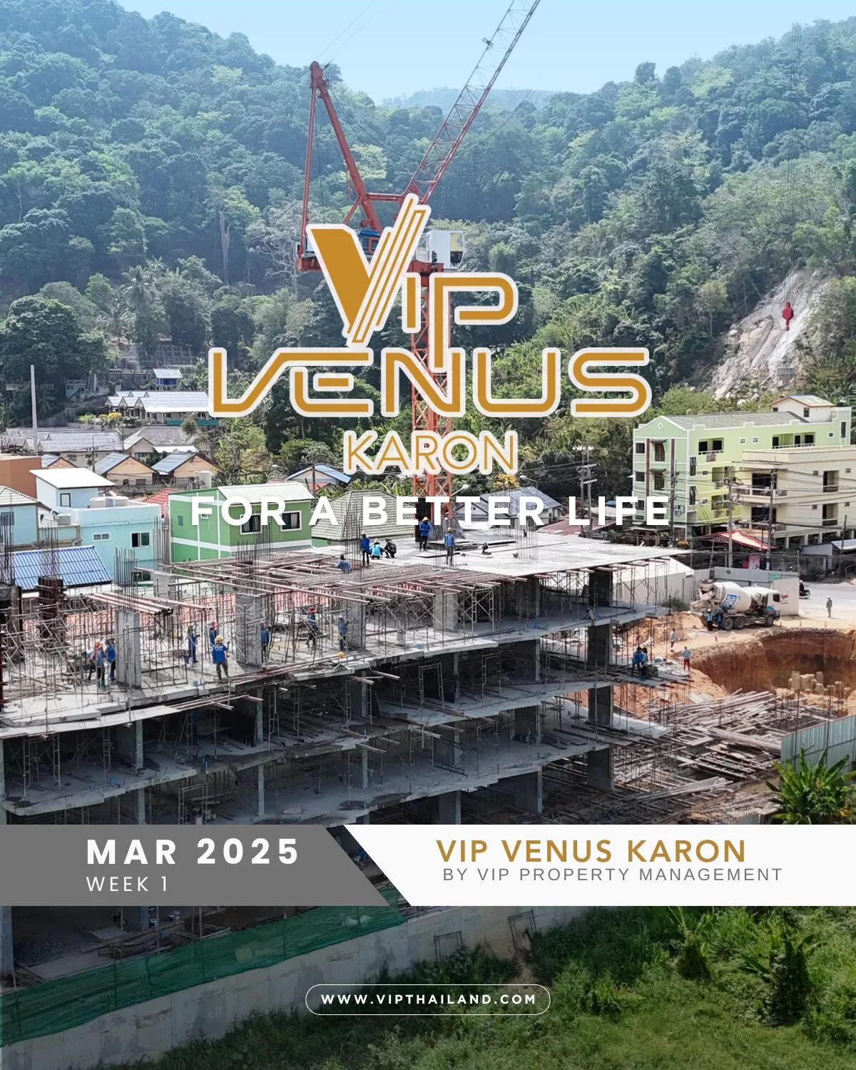 VIP VENUS KARON - CONSTRUCTION UPDATE Mar 2025 - VIP Thailand Group